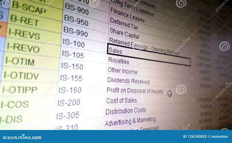 Accounting Data Processing In Excel Spreadsheet Finance Report Sales