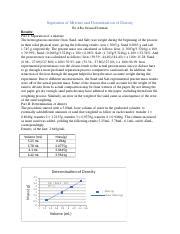 Lab Report 1 Chem 1215 Docx Separation Of Mixture And Determination
