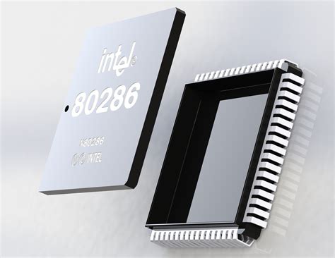Organizer Intel® 80286 Microprocessor・ Stl File For 3d Printing・cults