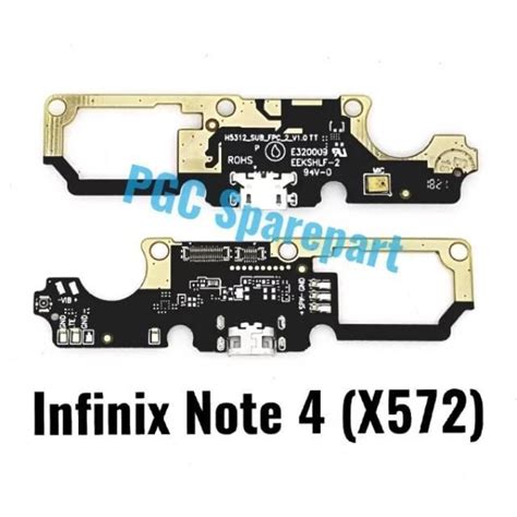 Original Papan Konektor PCB Connector Charger MIC Infinix Note X Fleksibel Cas Casan