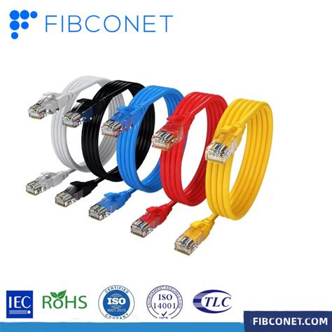 Fibconet Cat5e Cat6 Utp Ethernet Network Patch Cord Unshielded Lan Cable Lan Cable And Network