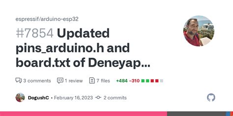 Updated Pinsarduinoh And Boardtxt Of Deneyap Development Boards By