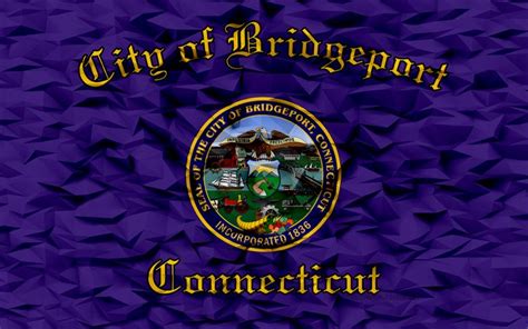 다운로드 브리지포트의 국기 코네티컷 4k 미국 도시 3d 다각형 배경 오스틴 국기 3d 다각형 텍스처 브리지포트의 날 3차원 브리지포트 깃발 미국 국가