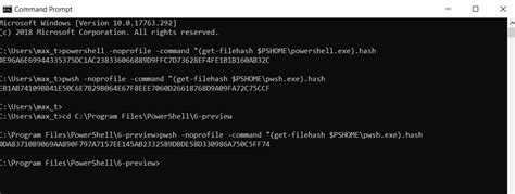 Running Powershell Command Get Filehash Fails · Issue 8635 · Powershellpowershell · Github