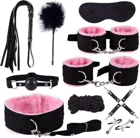 Sexy Fuzzy Handcuffs For Adults Couples For Bed Sex Tie Downs Straps