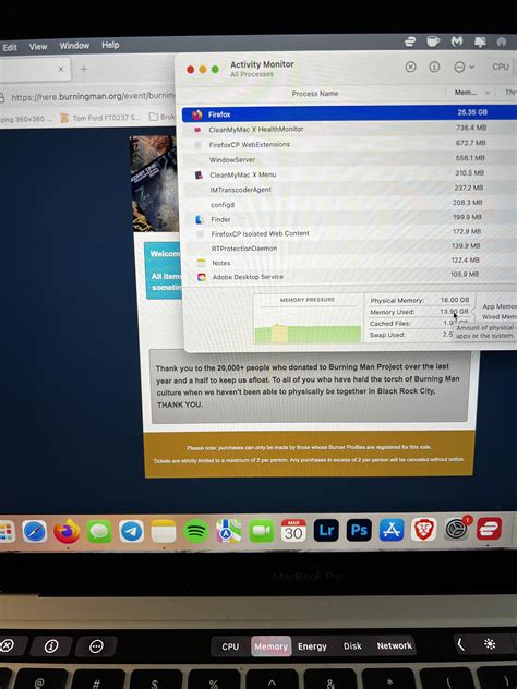Macbook Pro 13 M1 Running Out Of Memory With Firefox 16gb Is Not Enough Wtf The Page Is Auto