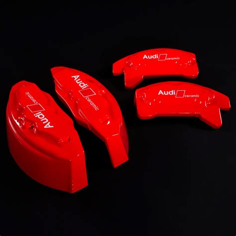 Brake Caliper Covers For Audi Q5 2009 2016 Ceramic Style In Red Colo