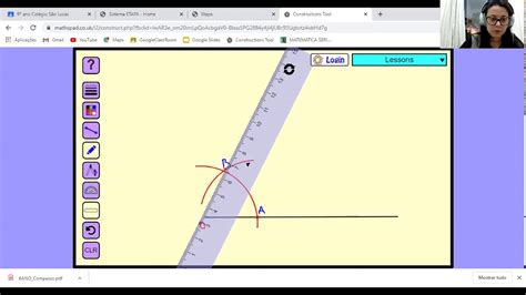 6º Ano Construção De ângulos Com O Compasso Youtube