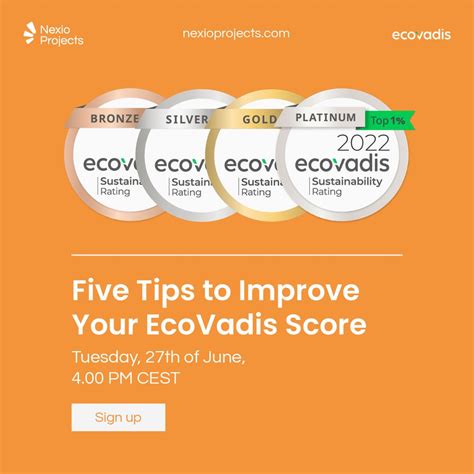 Five Tips To Improve Your Ecovadis Score Nexio Projects