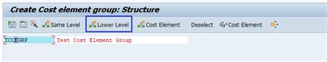 SAP FICO Cost Element Group