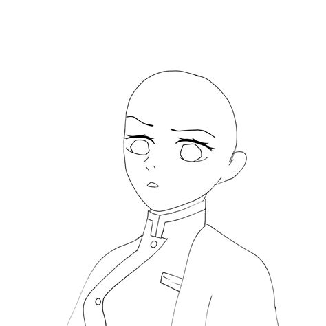Kny Oc Base Demon Slayer Body Base With Hair Hashira Body Base