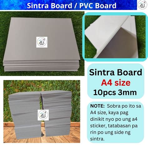 Sintra Board 3mm A4 Size Sold Per 10pcs Lazada Ph