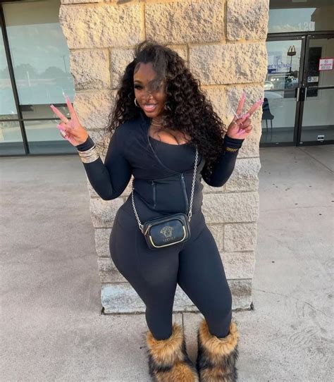 Slimeyshorty Black Winter Boots Outfit Black Woman Furry Boots