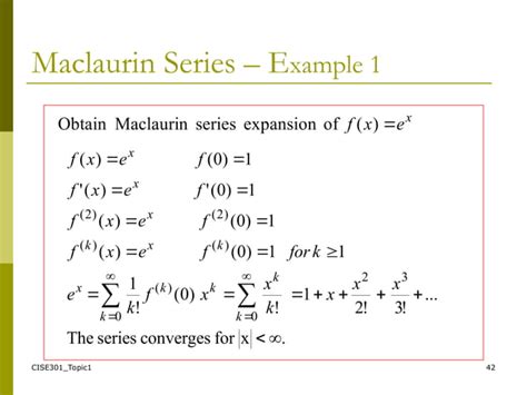 Numerical Analysis CISE301 Topic1 Ppt