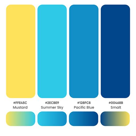 蓝色系色彩搭配方案 蓝色系色彩搭配方案