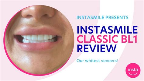 Our Brightest Shade Of Clip On Veneer Bl1 Instasmile Review Youtube