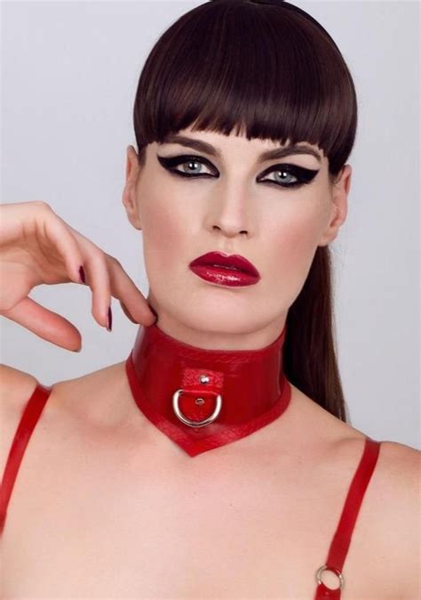 Latex D Ring Choker Mode élégante Dominatrice Mode