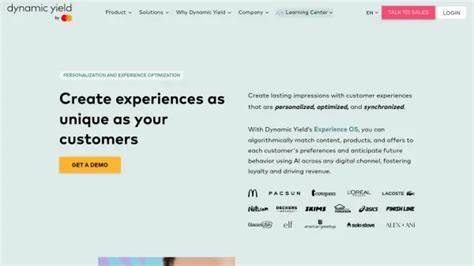 Dynamic Yield Personalization And Experience Optimization