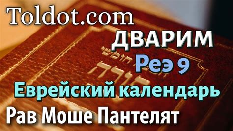 Реэ 9 книга Дварим Недельные главы Торы 297 рав Моше Пантелят Youtube