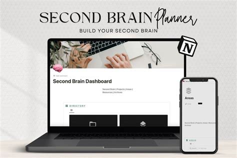 Notion Second Brain Notion Dashboard Notion Template Etsy