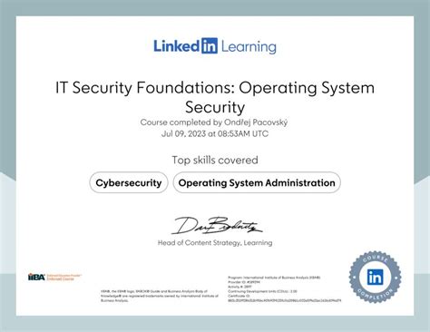 Ondřej Pacovský On Linkedin Certificate Of Completion