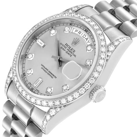 Rolex President Watch White Gold 18389 Swisswatchexpo