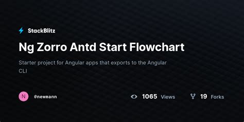 Ng Zorro Antd Start Flowchart StackBlitz
