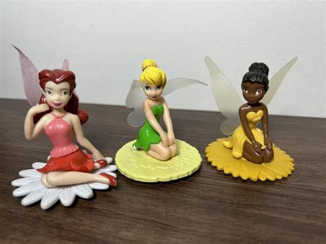 Disney Signature Fairies 3 Cake Toppers Tinkerbell Decopac Lot Of 3 Eur 5 08 Picclick It