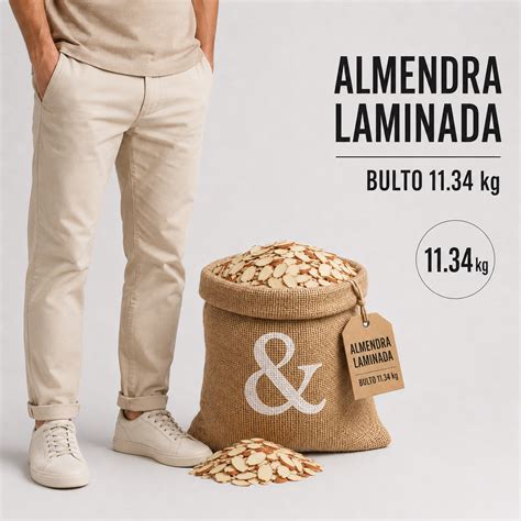 Bulto De Almendra Laminada Con Cascara X 1134 Kilos Frutos And Semillas
