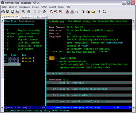译在 Vim 中使用 undo branches MacPlay