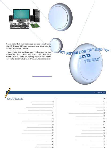 Ict Book Notes All Levels Pdf Integrated Circuit Computer Network