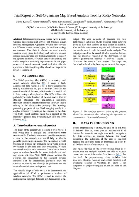 Pdf Trial Report On Self Organizing Map Based Analysis Tool For Radio
