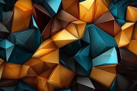 Premium Ai Image Adynamicpatternofangularshapes