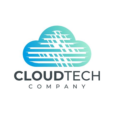 Modern Digital Cloud Technology Logo Design Pixel Line Cloud Server Logo Brand 22142290 Vector