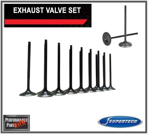 Supertech Exhaust Valves Std Dish 2000 2009 Honda S2000 F20c F22c Ap1
