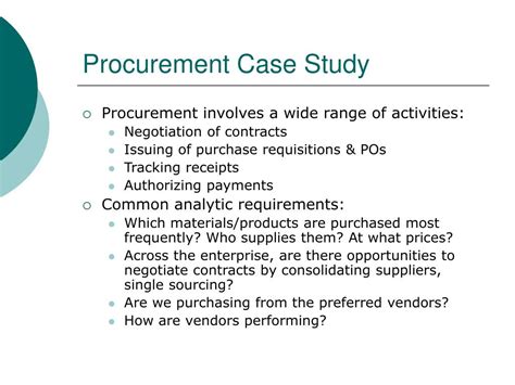 Case Study On Procurement Management At Donald Frame Blog