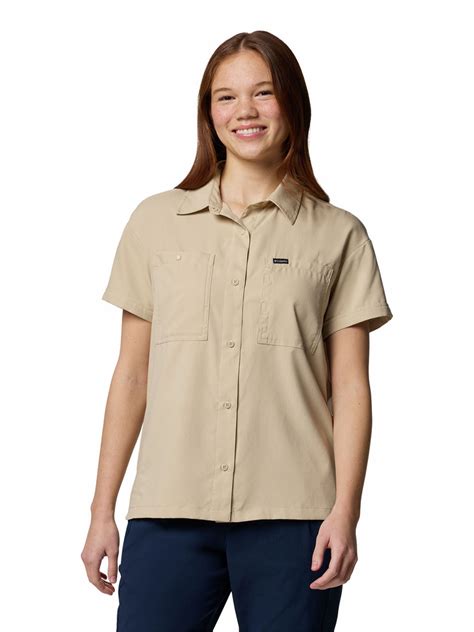 Camisa Manga Corta Mujer Silver Ridge Utility Beige Columbia Columbia