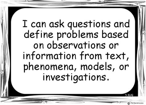 5th Grade Science~i Can Display My Objectives Teks W Success Criteria
