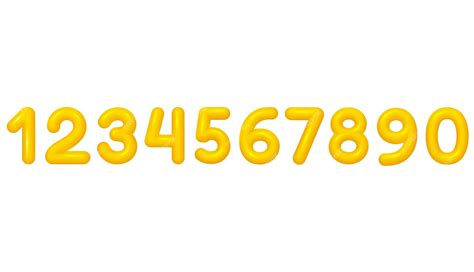 Premium Vector Set Of Yellow Numbers 09 3d Figures On White Background