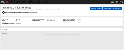 default index set loading stucked graylog central peer support