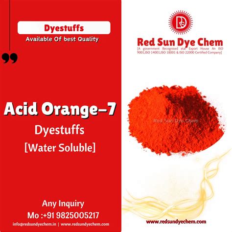 Acid Orange 7 Dye At ₹ 215kg Vatva Ahmedabad Id 2854855918430