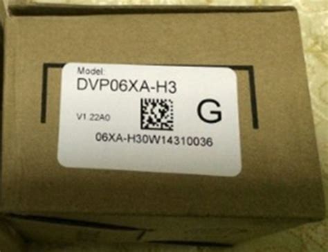 Dvp06xa H3 Delta Eh2eh3 Series Plc Analog Module Ai 4 Ao 2 New In Box
