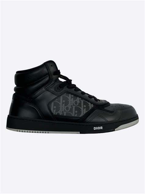 Dior Black Oblique B27 High Top Sneakers Savonches