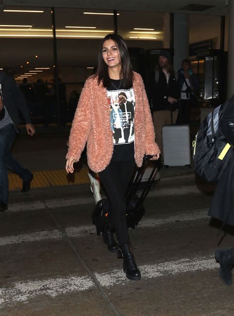 Victoria Justice Casual Style At Lax Airport January 2014 • Celebmafia