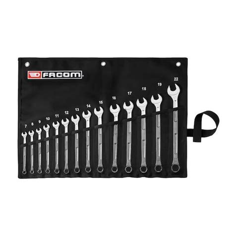 Facom 441jv14grppb Xl Ogv Grip Combination Wrench Set 14 Pcs