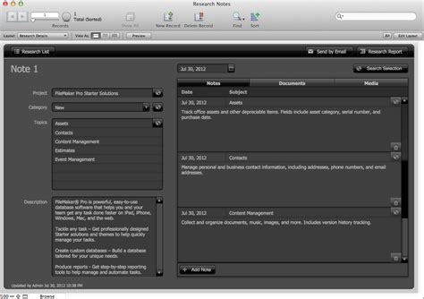 Content Management Filemaker Pro 12 Starter Solution Artofit
