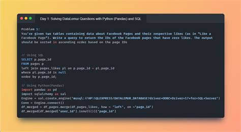 Pravishty Maheshwari On Linkedin Datalemurchallenge Python Pandas