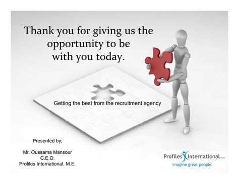 How To Get The Most Out Of Recruitment Agencies Oussama Mansour Ppt
