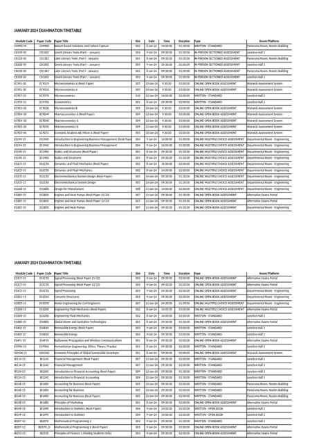 Exjan24 Final Tt Pdf Science Applied Mathematics