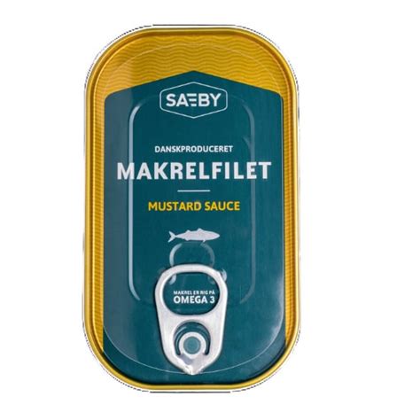 Products From Saeby Danish Produced Canned Mackerel